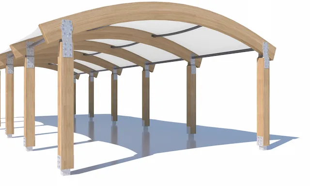 Timber Canopies - TAURUS Glulam From Streetspace Group