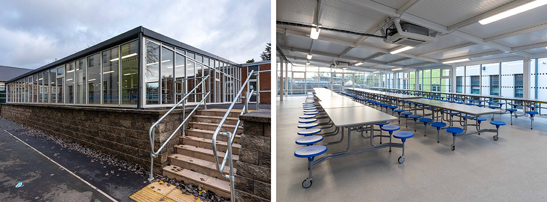 Impressive dining hall extension for George Salter Academy - Structures