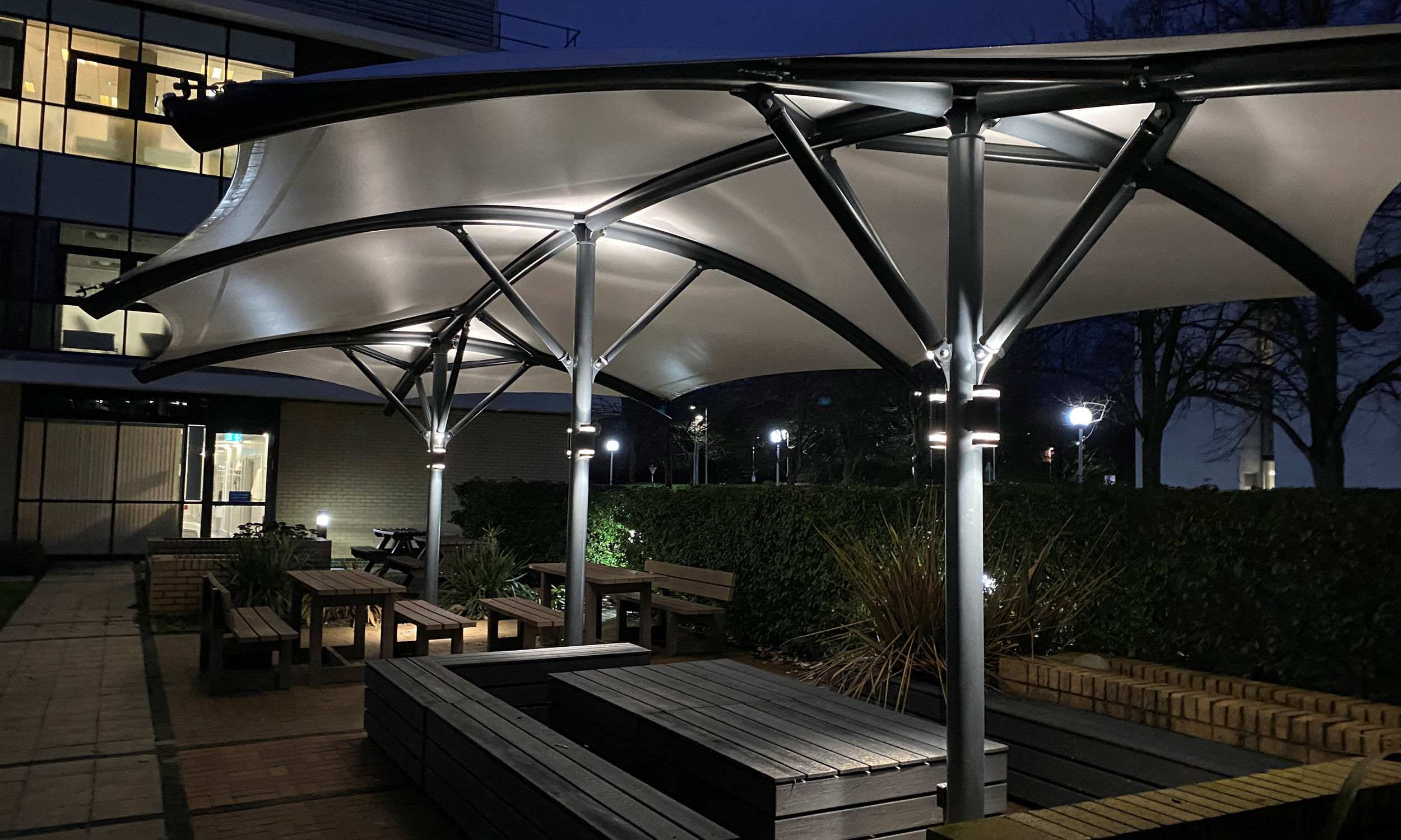 A Stunning Canopy for The Open University | Streetspacestructures