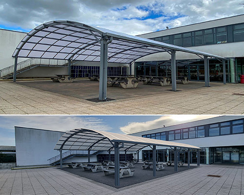 Impressive CGI's to this stunning dining canopy for Haybridge High School