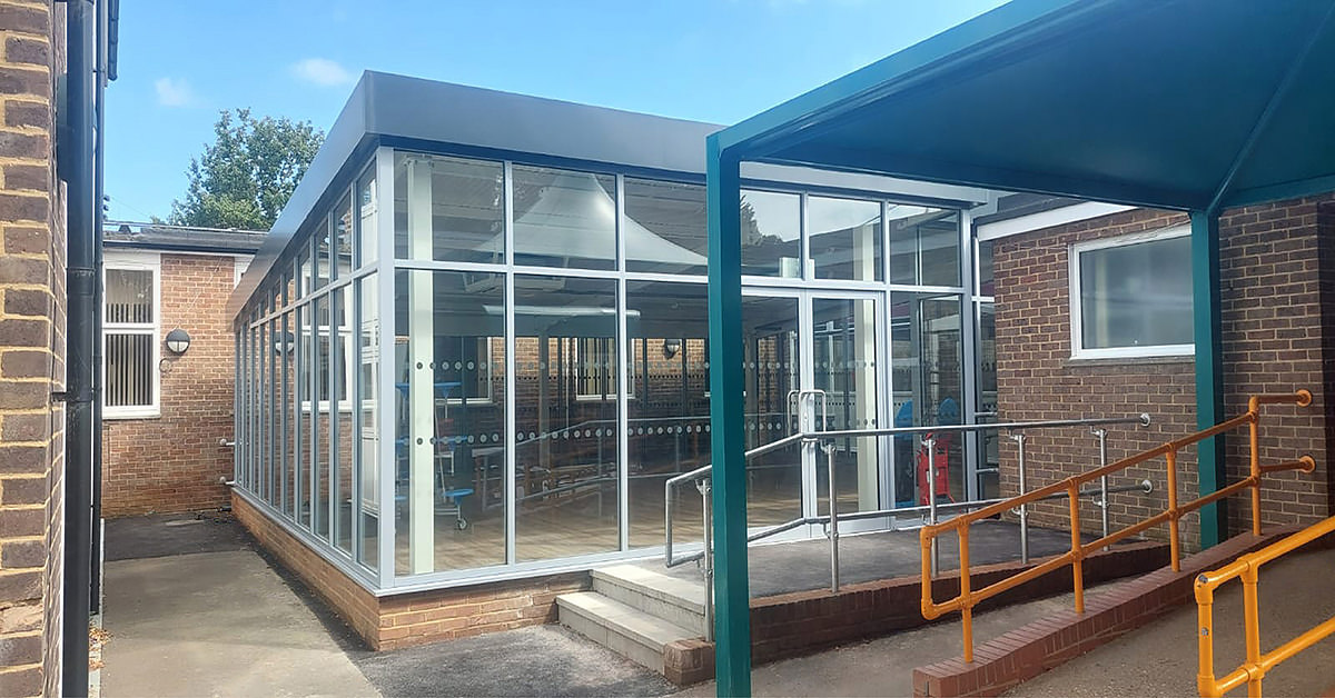 New Glazed Dining Area for Trevelyan Middle School - Streetspace